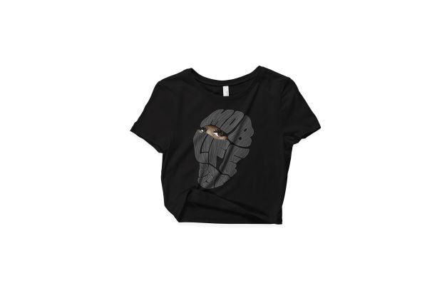 Mob Ski Mask themed series Organic Crop Top | Moblifestyle Mindset of a ...